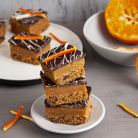 Chocolate & Orange Millionaire's Shortbread - Doughlicious