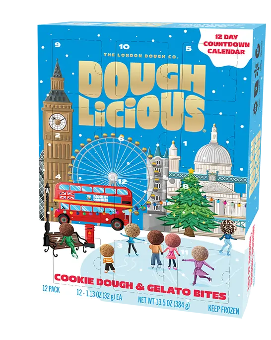 12 DAY COUNTDOWN CALENDAR COOKIE DOUGH AND GELATO BITES - Doughlicious